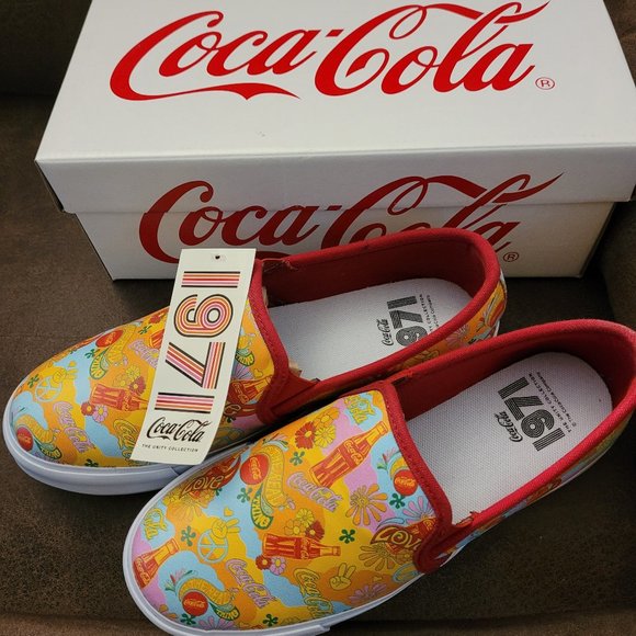 Shoes | Coca Cola Coke Unity Slip On Shoes Size Mens 9 Womens 1 Free Sh ...